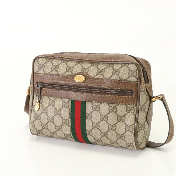 Gucci | Bags | Gucci Gg Bag Shoulder Line Sherry Supreme Leather | Poshmark